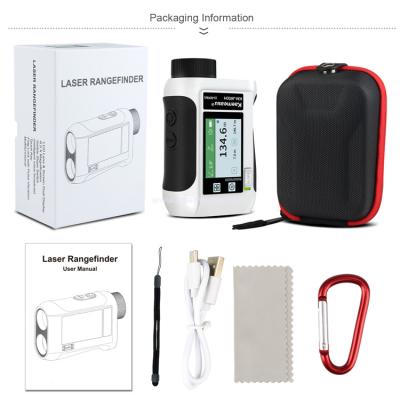 China Kaemeasu USB Charging Golf Rangefinder Big Screen Laser Range Finder Slopen Schakelaar Flagpole Lock J1500 Te koop