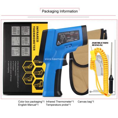 Quality Kaemeasu 550℃ Color Display No Touch Thermometer With K Type Thermocouple for sale