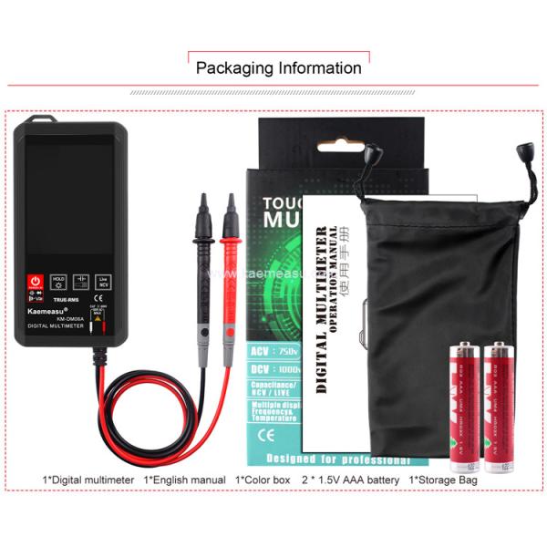 Quality Kaemeasu 06C Color Display Multimeter Tester Electrician Smart Voltmeter for sale