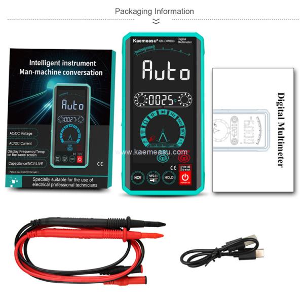 Quality Kaemeasu 08S Voice Broadcast Multimeter Tester Electrician Voltmeter NCV Ture for sale