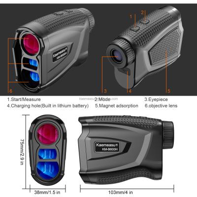 China kaemeasu Multifunction Laser Distance Meter Telescope Golf Laser Rangefinder Hunting Electronic Ruler With Magnet Adsorption for sale