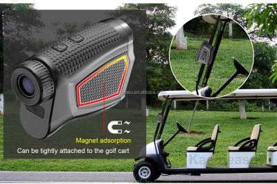 Cina Telemetro laser venduto a caldo con polo di bandiera a blocco vibrazione telemetro da caccia per golf telemetro laser portatile in vendita
