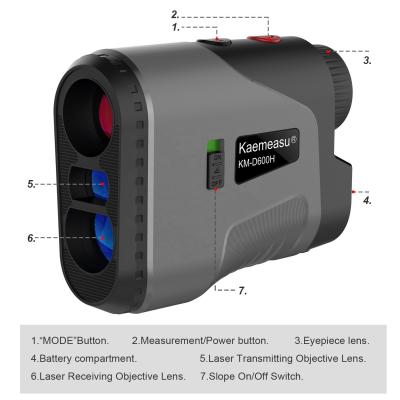 Cina OEM ODM Range Finder 600/800/1000m Golf Distance Meter Modi multipli Laser Rangefinder Telescopio con interruttore di pendenza in vendita