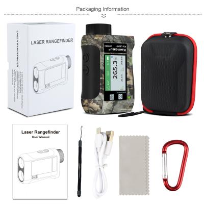 Cina schermo LCD aggiornato Golf Sport Laser Range Finder Strumenti ottici Diastimetro da caccia in vendita