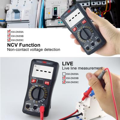 China Multifunctional Digital Mini Multimeter for Measuring Resistance and Continuity 200mV-1000V 40-40mF for sale