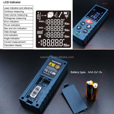 China Venda a quente Mini Laser Distance Meter Ferramentas de medição de construção portáteis Laser telemetros à venda