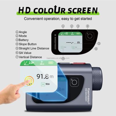 Cina 600m Top Laser Rangefinder Golf Laser Distance Meter Binocoli Telemetro Funzione in vendita