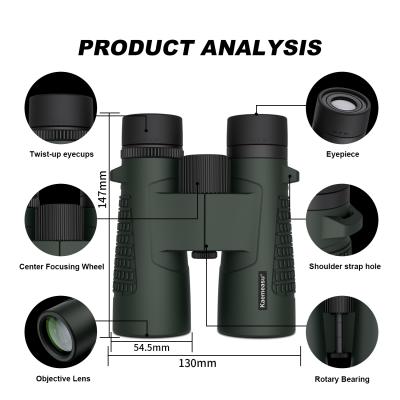 China Kaemeasu C Model Green Color 10x42 HD Waterproof Binoculars for Adults, Binoculars for Bird Watching and Hiking, Optics with BAK4 Prism, Shockproof Magnesium Alloy Body, Clear and Bright Vision for sale