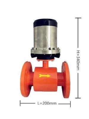 Cina Misuratore di portata magnetico dell'anti acqua di scarico dell'alcali IP65 DN100 in vendita