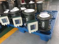 China 6 Inch Flanged Electromagnetic Flow Meter with Display 4-20mA Pulse Output 9-36VDC for sale