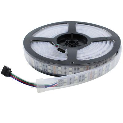 China LED Strip 5050 120 LEDs/m DC12V Silicone Tube Waterproof Flexible LED Light Double Row 5050 LED Strip 5m/lot for sale