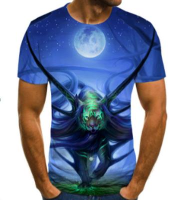 China Tie Dye Round Neck Colored Sublimation Shirts Custom Made Sublimated Shirts for sale