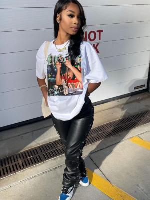 China Anti Pilling Baggy T-Shirt oversized T-Shirt Print op aanvraag OEM Te koop
