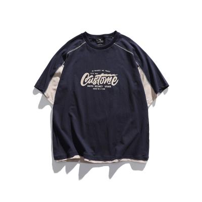 Cina Stampa logo cotone lavato vintage oversized graphic tees Crewneck Cool in vendita