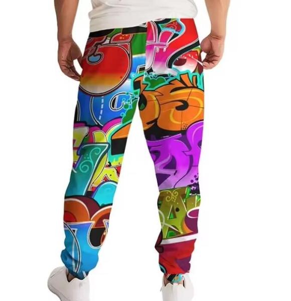 Quality Full Print Sublimation Street Mens Sweatpants Oversized for sale