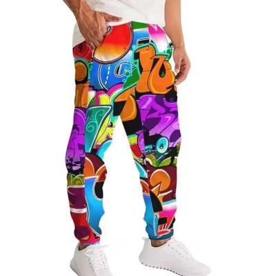 China Volledige afdruk Sublimatie Street Mensen Sweatpants Oversized Te koop