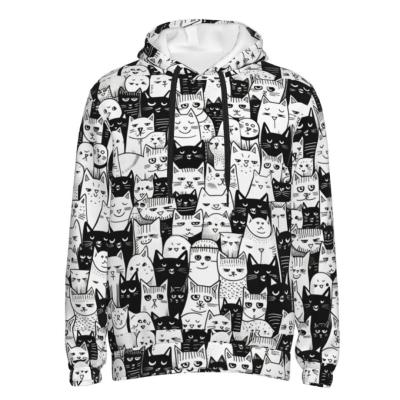 Cina Pullover con cappotto con maglia grafica manica lunga magliette con tasca in vendita