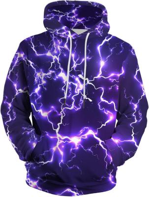 Cina Unisex Nuovo Cappuccino Uomo Nuovità Cool Lightning Grafica Cappuccino Vello Pullover Cappuccino Magliette in vendita