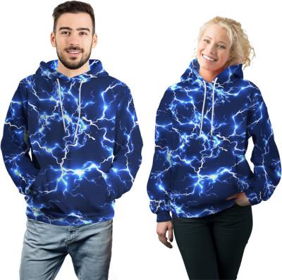 Cina Unisex Nuovo Cappuccino Uomo Nuovità Cool Lightning Grafica Cappuccino Vello Pullover Cappuccino Magliette in vendita