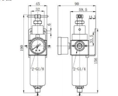 Cina Valvola pneumatica con la 1/4 di valvola di riduzione della pressione corrente resistente del filtrante inossidabile di JHJ per le applicazioni pneumatiche in vendita