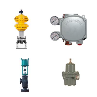 China Válvula de control neumático con posicionador de válvula digital Masoneilan SVi1000 y regulador de filtro Fisher 67CFR en venta