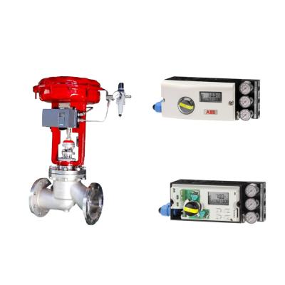 China Pneumatic Control Valve With ABB TZIDC-200 Positioner And  Rotork Limit Switch for sale