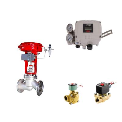 China Pneumatic Control Valve With Original Rotork YT-2500 Smart Valve Positioner And  EMERSON ASCO210 2-Way Solenoid Valves for sale