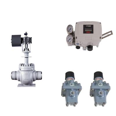China Válvula de control neumático con el posicionador de válvula inteligente original Rotork YT-2500 y el regulador de filtros Masoneilan 78-40 en venta