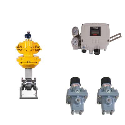 China Válvula de control neumático con el posicionador de válvula inteligente original Rotork YT-2500 y el regulador de filtros Masoneilan 78-40 en venta