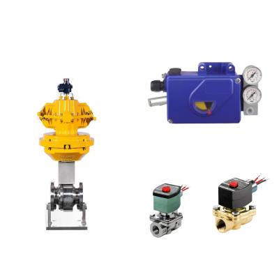 China Válvula de control neumático china con posicionador de válvulas Foxboro SRI990 original inteligente y válvula de solenoide ASCO en venta