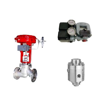 China Pneumatic Control Valve With Masoneilan SVI2-21123121 Positioner And Tescom 26-1100 Pressure Regulating Valve for sale