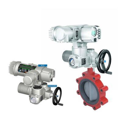 중국 Auma Muti-turn SA SAR 전기 액추에이터와 함께 중국 전기 나비 밸브 판매용