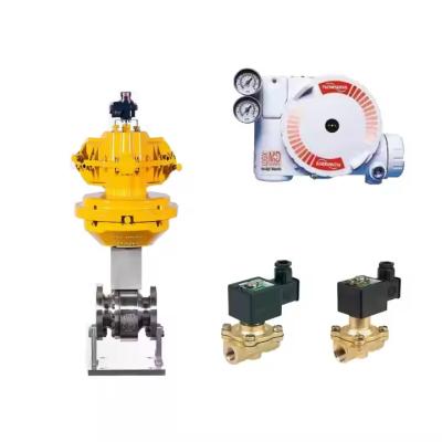 中国 高精度フローサーブ ロジックス 3200MD コントロールバルブ ソレノイドバルブ付き デジタル位置付け器 販売のため