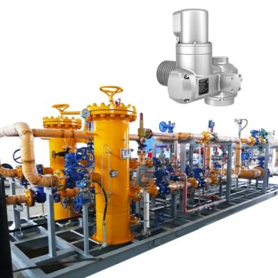 중국 압력 / 흐름 제어 스키드는 SAR 07.2/SAR 16.2 Auma 전기 작동 장치와 AC / AM 제어 장치가 장착되어 있습니다. 판매용