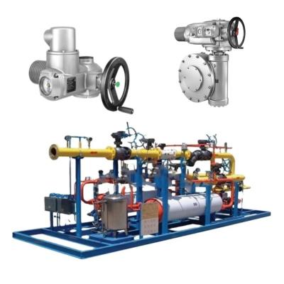 中国 圧力/流量制御スキッドは,SAR 07.2/SAR 16.2 Auma 電動アクチュエータとAC/AM制御ユニットで装備されています. 販売のため