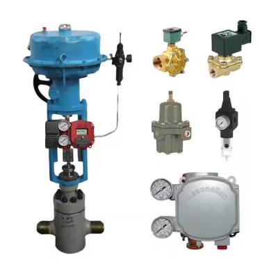 China Válvula de guia superior chinesa de ângulo reto com posicionador de válvula SVI2 e válvula solenoide ASCO em estoque for sale