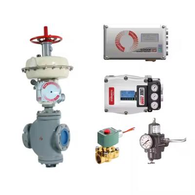 Lineaire pneumatische besturingskleppen met flowserve LOGIX 3200MD 520MD DIGITAL HART VALVE POSITIONER in voorraad flowserve kleppen