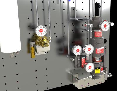 China VRG Pneumatic Control Valve Actuator RCVC3000 Red Circle Valve Controller High Pressure Pneumatic Rotary Control Valves for sale