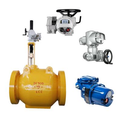 China A2000 Electric Axial Flow Control Valve Factory Customized Rotork Auma Limitorque Electric Valve Actuator Controller for sale