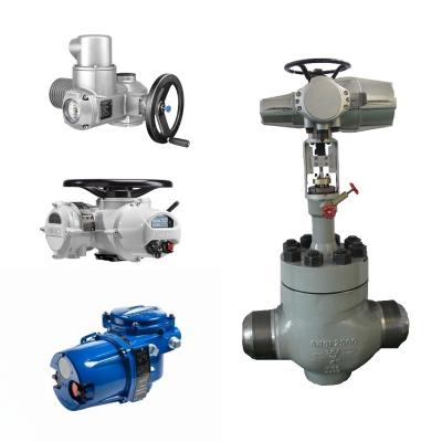 China A2000 Electric Axial Flow Control Valve Factory Customized Rotork Auma Limitorque Electric Valve Actuator Controller for sale