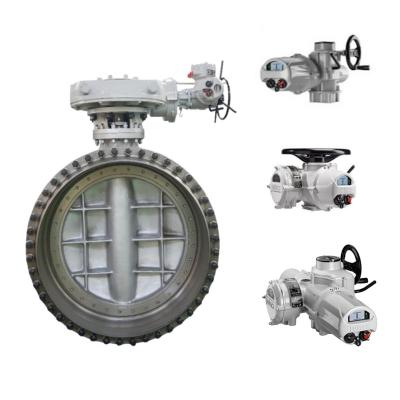 中国 中国ブランド 大口径バタフライバルブ Rotork IQ3 電動アクチュエータおよび IB ギアボックス付き 販売のため