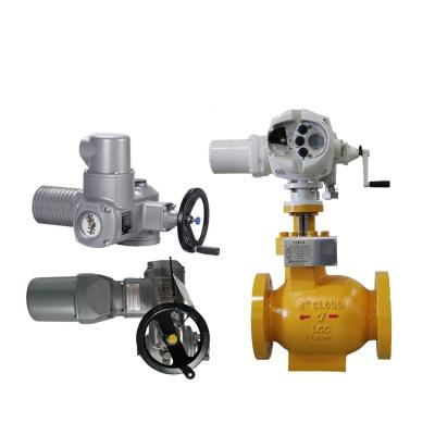 China AUMA SA Electric Valve Actuator High Pressure Electric Control Valve China Electric DN200 Axial Flow Valve Supplier for sale