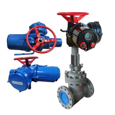 China Industrial Intelligent Electric Gate Valve Peckwomy PWMON Series Multi-turn Electric Valve Actuator Automatic Control for sale