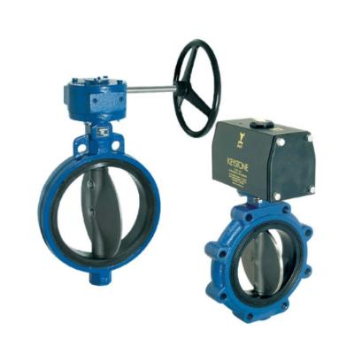China Válvula Borboleta Pneumática da Série Keystone F990, Flange DN25-DN300 à venda
