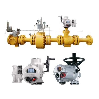 China Rotork Electric Valve Actuators IQ IQT Multi-Turn Part-Turn Valve Actuators Flow Control China Natural Gas Regulator Skid for sale