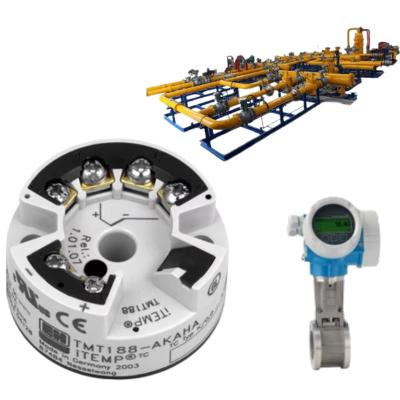 China Pressure/flow control device with Endress+Hauser Proline Prowirl D 200 vortex flowmeter and ITEMP TMT188 temperature transmitter for sale