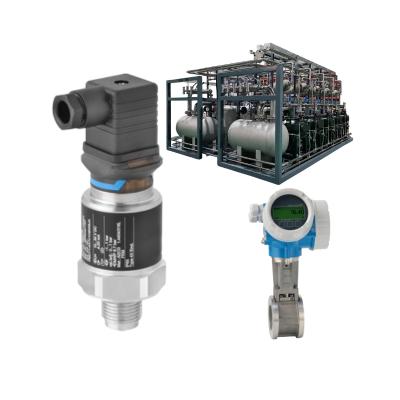 China Pressure/flow control unit with Endress+Hauser Proline Prowirl D 200 vortex flowmeter and Cerabar PMC11 pressure transmitter for sale