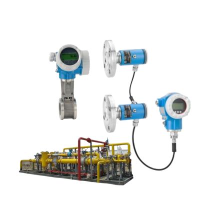 China Pressure/flow control unit with Endress+Hauser Proline Prowirl D 200 vortex flowmeter and Cerabar FMD72 pressure transmitter for sale