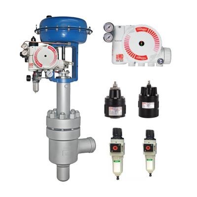China Chinese Angle Control Valves With Positioner Flowserve  3200MD-28-D6-E-04-40-0G-00  Asco Regulator and YT-300 Booster in Stock for sale