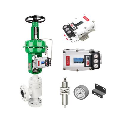 China China Angle Control Valve with Flowserve Logix 3821-28EA-D43L-1010-00 Industrial Valve Positioner and Aso Filter Regualor for sale